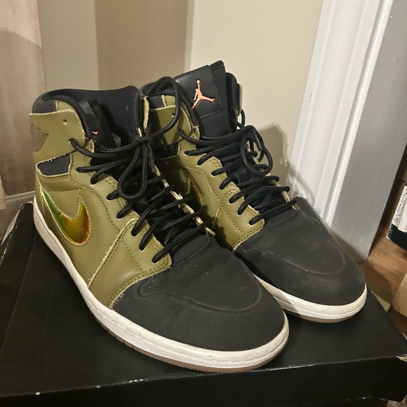 Jordan | Shoes | Nike Air Jordan Retro High Nouveau Militia Green Size ...